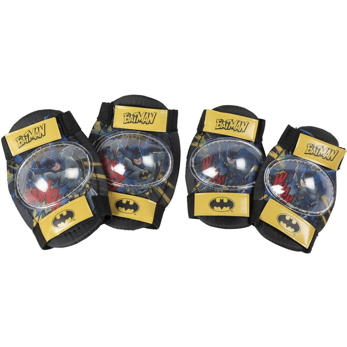 Elbow and Knee Pad Kit Batman CZ10957 Black/Yellow - Hasgoodtools.com
